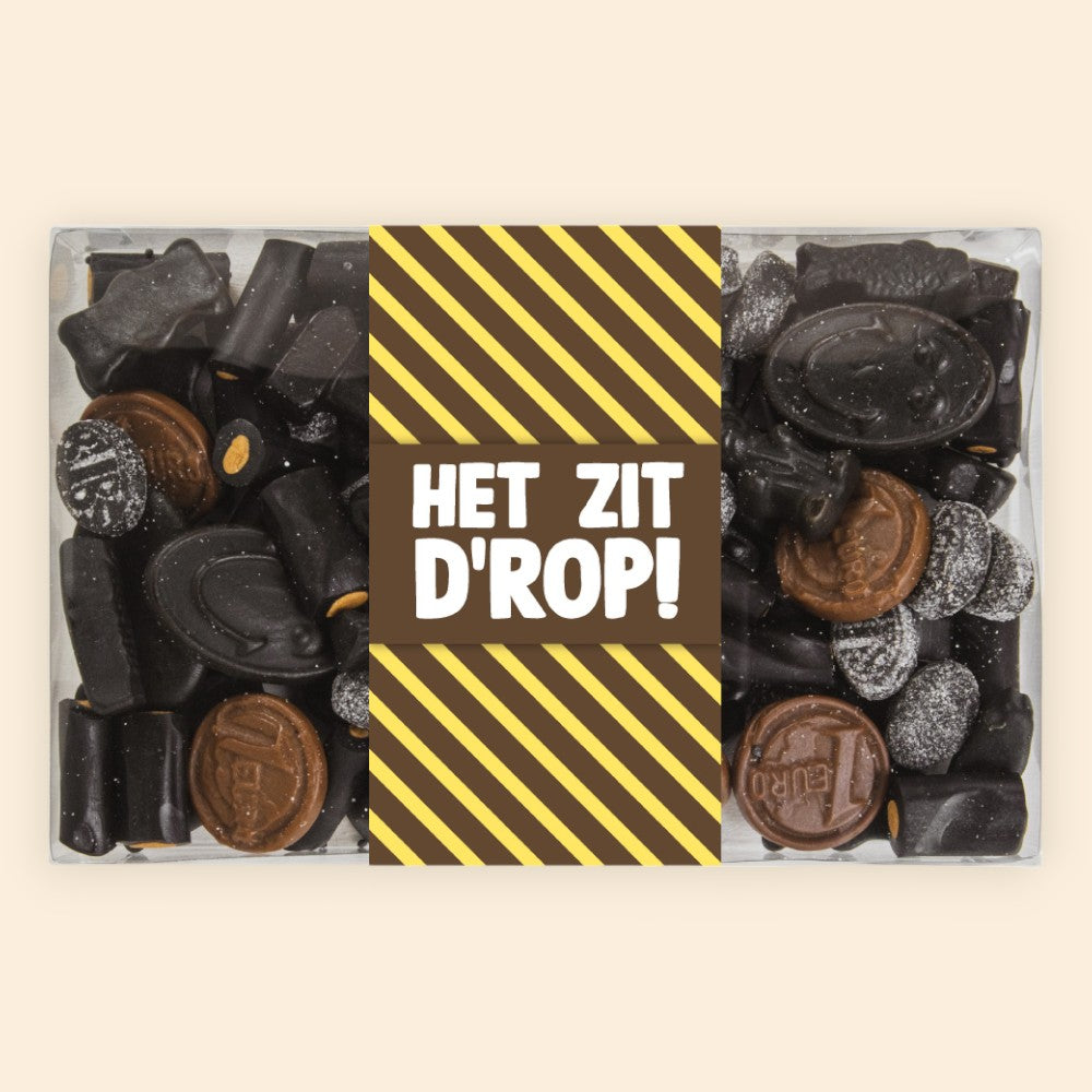 Doosje drop Gefeliciteerd! | Veel Liefs