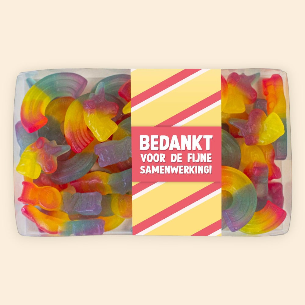 Snoepdoosje Bedankt voor de samenwerking | Veel Liefs Snoepdoosje Bedankt voor de samenwerking | Veel Liefs